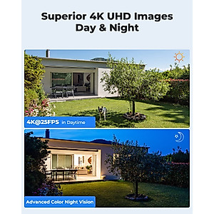 REOLINK 4K Outdoor Home Security Cameras, PoE IP Surveillance, Smart Human/Vehicle Detection, 5X Optical Zoom, RLC-823A(Auto Tracking & Patrol) Bundle with RLC-842A (IK10 Vandalproof)