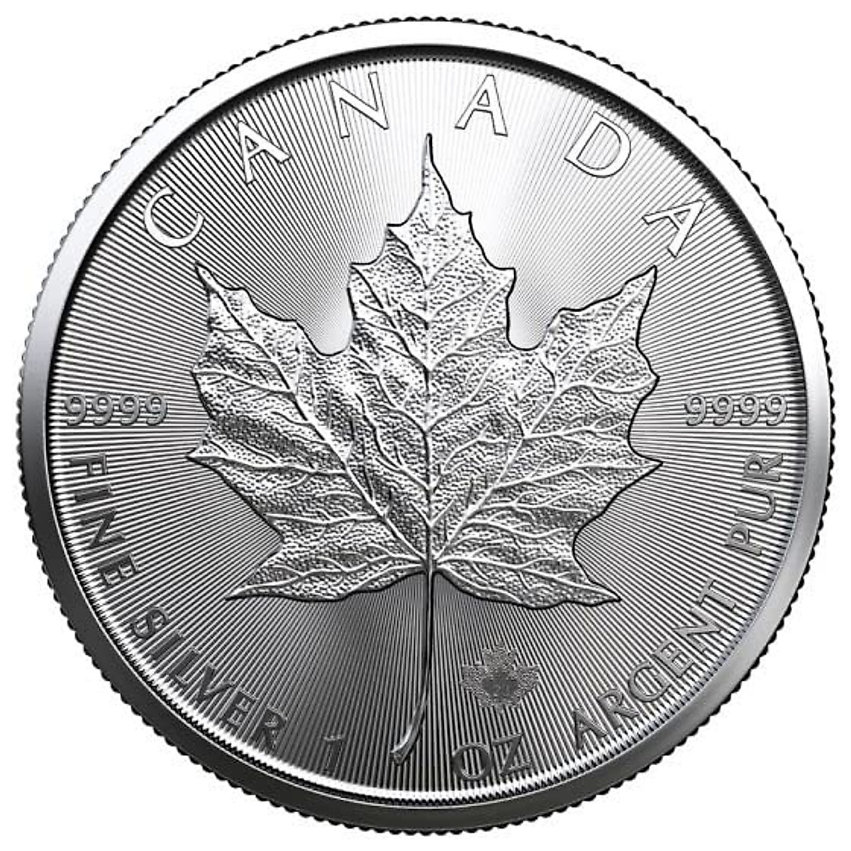 CA 2023 Maple Leaf 25 Coin Roll - 1 Ounce .9999 Silver Coin Uncirculated