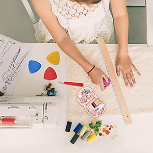 VILLCASE Mini Sewing Project Kit 1 Set Family Mini Sewing Thread Accessories Traveler DIY Organizer DIY Sewing Supplies Organizer