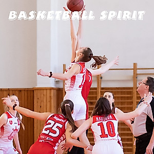 WILLBOND 20 Pcs Sport Hair Scrunchies Gifts Sports Scrunchy Elastic Silk Satin Scrunchies Hairband Ponytail Holder for Women Player Team Accessories(Basketball)