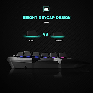 HAVIT HV-KB558CM Gaming Keyboard and Mouse Combo (Rainbow Backlit) Black / UK Layout (QWERTY)
