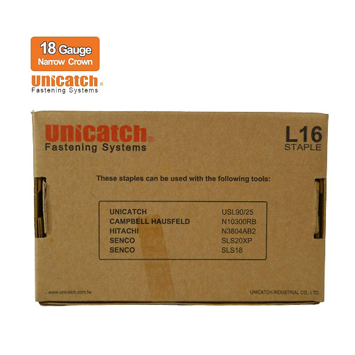Senco L Series 18 Gauge Narrow 1/4 Inch Crown Staples - 5/8 Inch Legth (5,000/Box) Similar to Senco L10