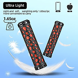 ROCKBROS Bike Handle Grips Non-Slip Bike Grips Double Lock-on Bicycle Handlebar Grips for BMX, MTB, Scooters, Folding Bikes 22.2mm