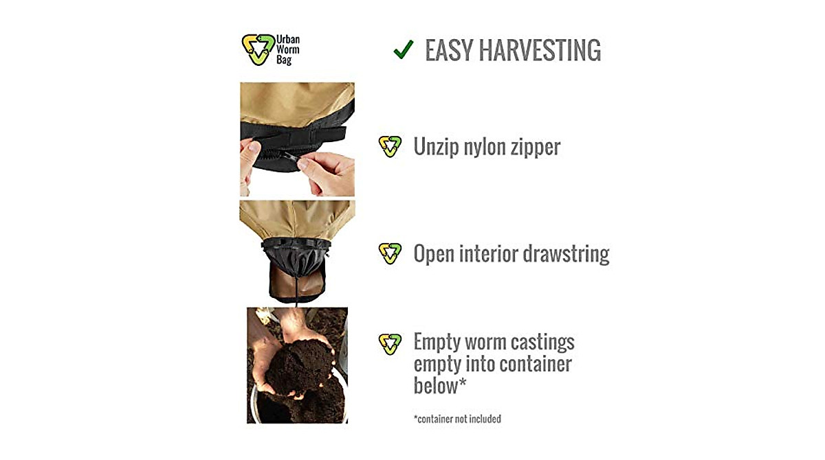 Urban Worm Bag: Efficient Worm Composting Made Easy