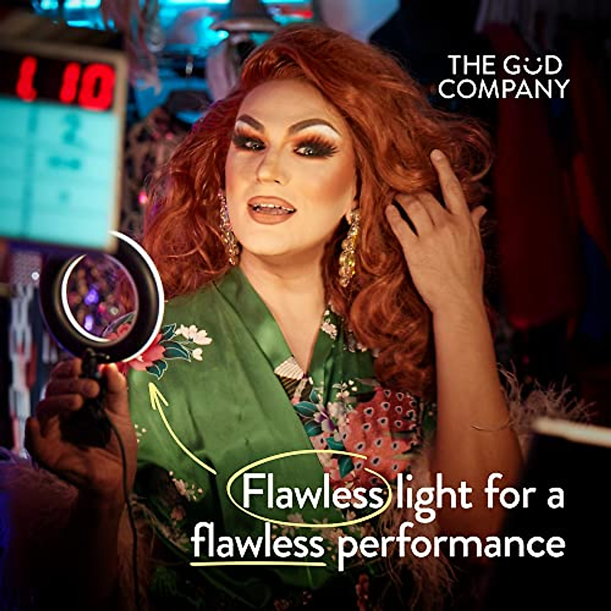 THE GüD COMPANY: The Perfect 5-inch Portable Ring Light with Stand, Premium Photo and Video Lighting, 5 Dimmable Light Modes, Black