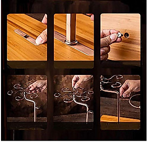 NILICAN Wine Glass Holder Stemware Racks Kitchen Bar Table Decoration Metal Drying Rack Cutlery Storage Rack