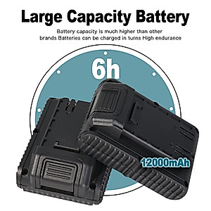 Quvapsiy Tile Vibration Machine Tool - High Performance Dual Suction Cup Tile Vibrator,2 x 12000mAh Battery, 24000r/min 6 Speed Adjustable