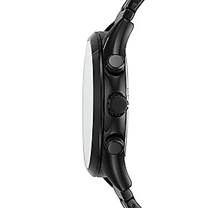 Fenmore Midsize Multifunction Black Stainless Steel Watch