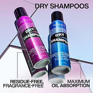 REDKEN Dry Shampoo, Instantly Refreshes Hair and Absorbs Oil Between Washes, For All Hair Types, Deep Clean, 91 g