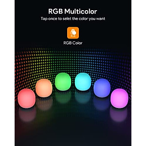 EASEMO Night Light for Kids Room, Baby Night Light with Touch Control, Rechargeable Magnetic Nursery Lamp with RGB Color & Stepless Dimming with 1 Hour Timer for Breastfeeding Bedroom, Child Gifts