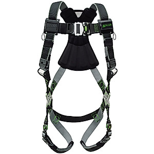Miller by Honeywell RDTFDSD-QC-BDP/UBK Standard Revolution Full-Body Harness with Removable Belt, Front and Side D-Rings, Universal, Black