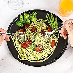 [200 Count] Heavy Duty Plastic Forks and Spoons Set - Disposable Spoons and Forks, 100 Plastic Forks and 100 Plastic Spoons for Party - Clear