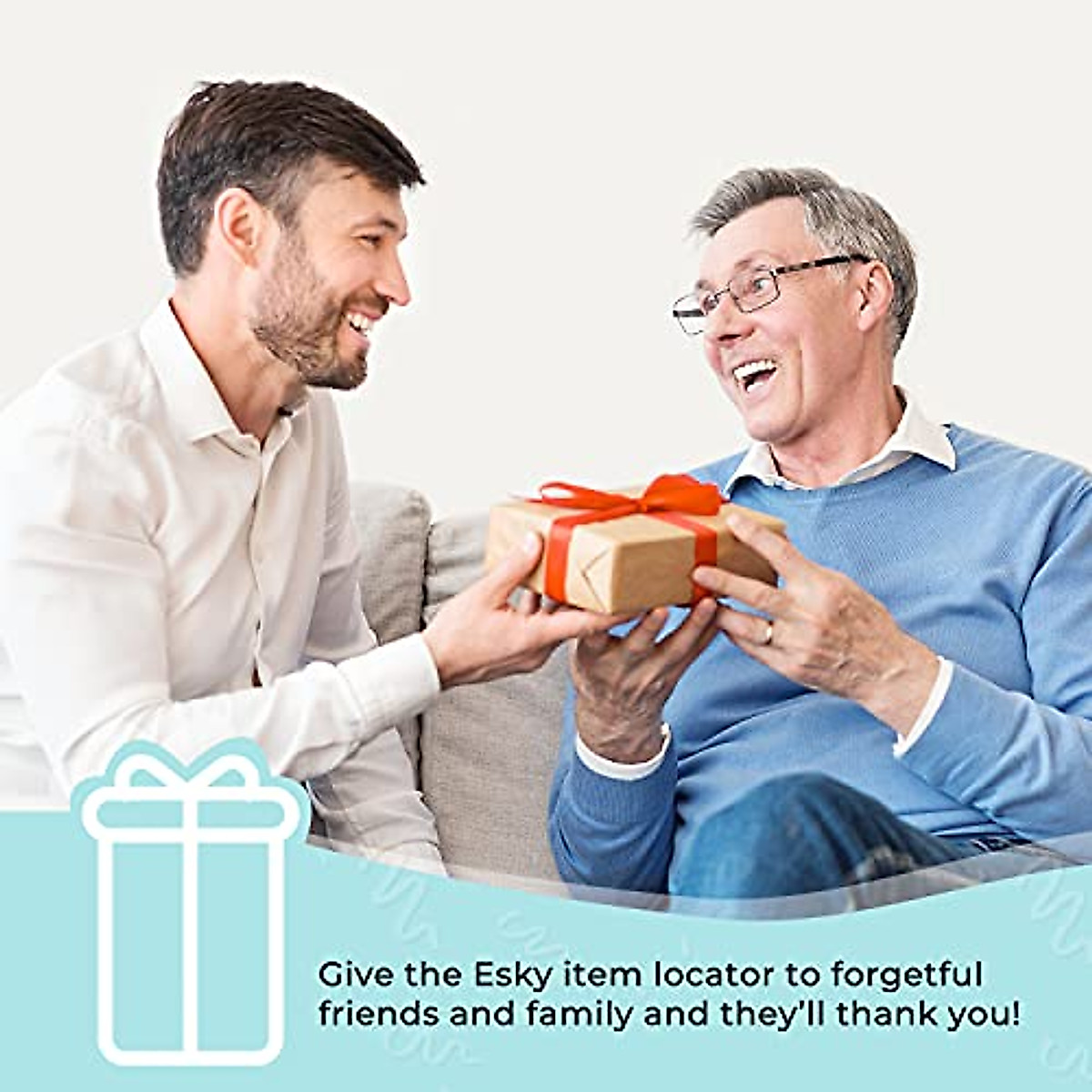 Key Finder, Esky 100dB Wireless Rechargeable RF Remote Finder with 197ft Working Range, 1 Transmitter and 5 Receivers Key Locator for Finding TV Remote, Keys, Pet, Ideal for Elder and Forgetful People