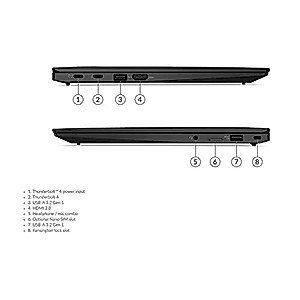 Latest Lenovo ThinkPad X1 Carbon Gen 9 14" FHD+ Ultrabook IPS, 400 nits,11th gen i7-1165G7, 16GB DDR4, 1TB SSD, Fingerprint Reader, Thunderbolt 4, Weighs 2.49 lbs, Win 11 Pro (20XW00FSUS) - Black