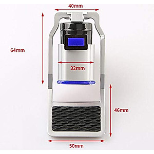 Water Cooler Faucet,Water Dispenser Spigot,Push Style with Child Safety Lock for Ro System Adaptor Hot Cold Water,2 Pieces Plastic,Red/Blue