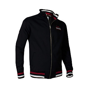 Lonsdale DOVER Black Zip Jacket Sweatshirt Regular Fit (X-Large (XL) Regular-Fit)