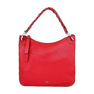 Furla Rialto Ladies Medium Red Ciliegia Leather Hobo Bag 977652