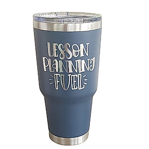 Teacher Appreciation, Navy 30oz Stainless Steel Tumbler with Lid, Teachers Gifts for Men, Funny Coffee Mug
