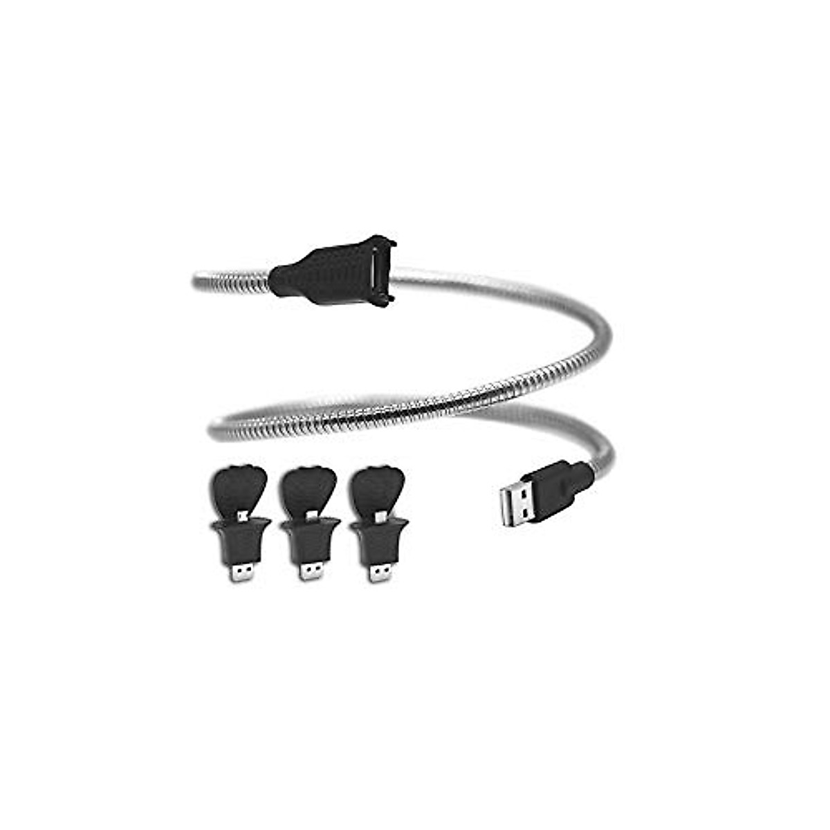 Cobra Coil Cell Phone Holder Charger, iPhone Stand Durable Lightning Charge Cable Adjustable Arm, Removable Mount for Desk, Table or Bed, Fast Universal USB Charging, 2.5ft Military Grade Aluminum