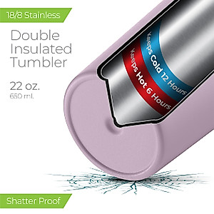 SIPX™ Triple-Insulated Tumblers - 22oz. Premium Modern Tumbler With Lid, insulated Cup Keeps Hot For 6 Hours, Stainless Steel Tumbler Made Of Sustainable Material, Coffee Travel Mug For Home & Office