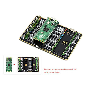 waveshare GPIO Expander Module Board for Raspberry Pi Pico, with 1x Raspberry Pi Standard 40PIN Header and 1x Pico 2x20PIN Header,Allows Connecting Raspberry Pi Hats and Pico Expansion Boards
