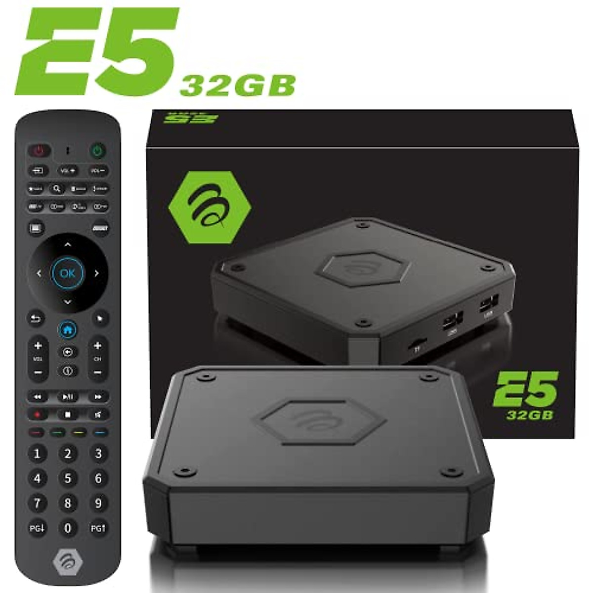 BuzzTV E5 TV Box - Android OS 11 - Amlogic S905X4 Quad-core 64bit Cortex - A55-2GB DDR - 32GB eMMC