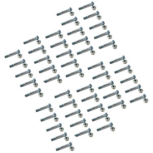 The ROP Shop | Pack of 50 - Shear Pin Bolt & Nut for Ariens - Gravely 03204300 & 73202700 Snow