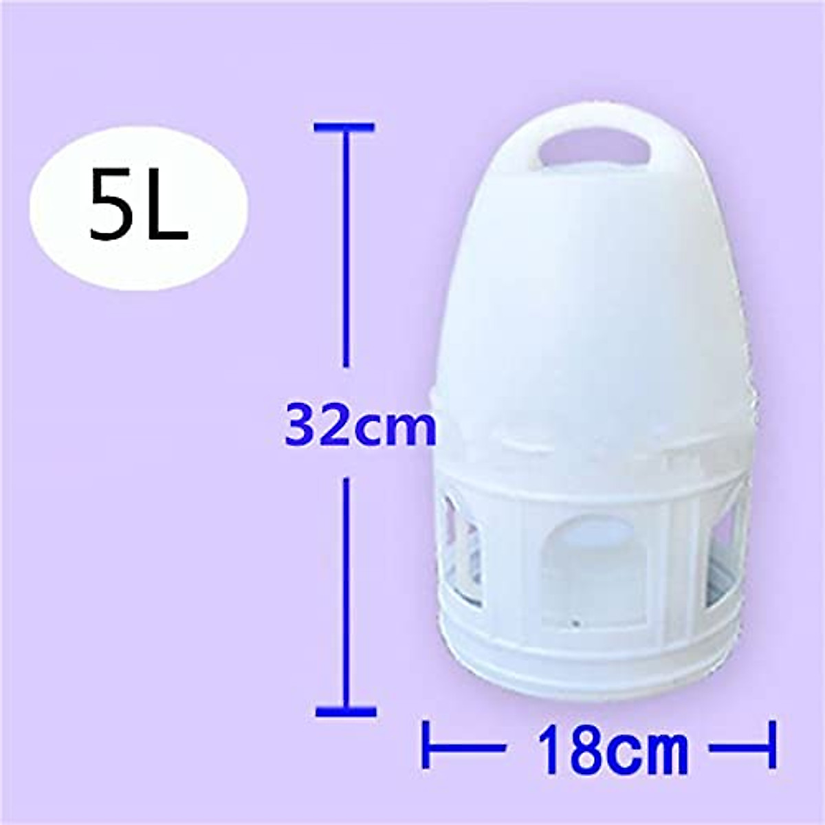 Panchitalk Bird Water Drinker Pigeon Water Feeding Plastic Drinker Dispenser 5L Pigeon Pet Water Pot Container Water Automatic Feeders Dispenser Supplies