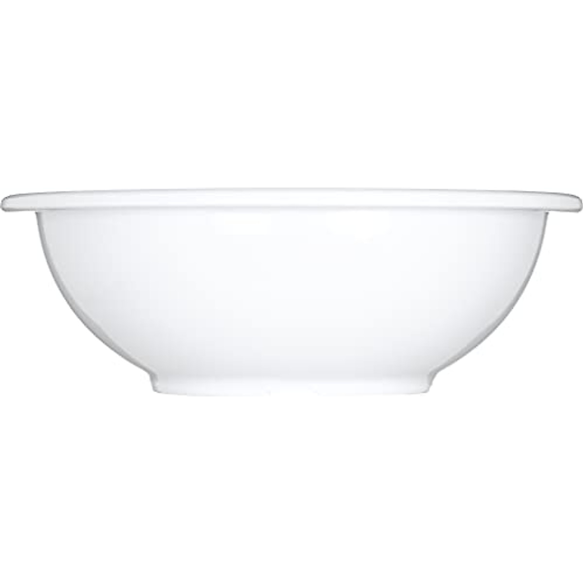 Carlisle FoodService Products Kingline Reusable Plastic Bowl Chowder Bowl, Soup Bowl for Home and Restaurant, Melamine, 16 Ounces, White, (Pack of 48)