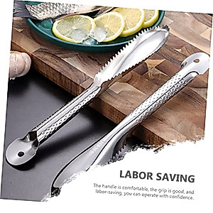 UPKOCH 3pcs Stainless Steel Fish Scale Planer Stainless Steel Scale Cleaner Shrimp Deveining Tool Seafood Scraper Household Cleaner Japanese Tools Cleaning Tools Kitchen Tool Fish Scaler