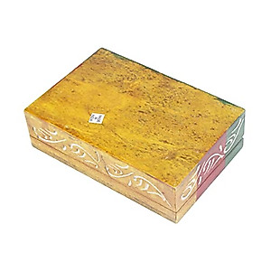 ARTISENIA Handmade Tree of Life Carving Decorative box Soapstone Jewelry Organizer Tarot Card Decks Boxes - Keepsake Storage Box | Birthday, Anniversary for Women Men| Makeup office organizer
