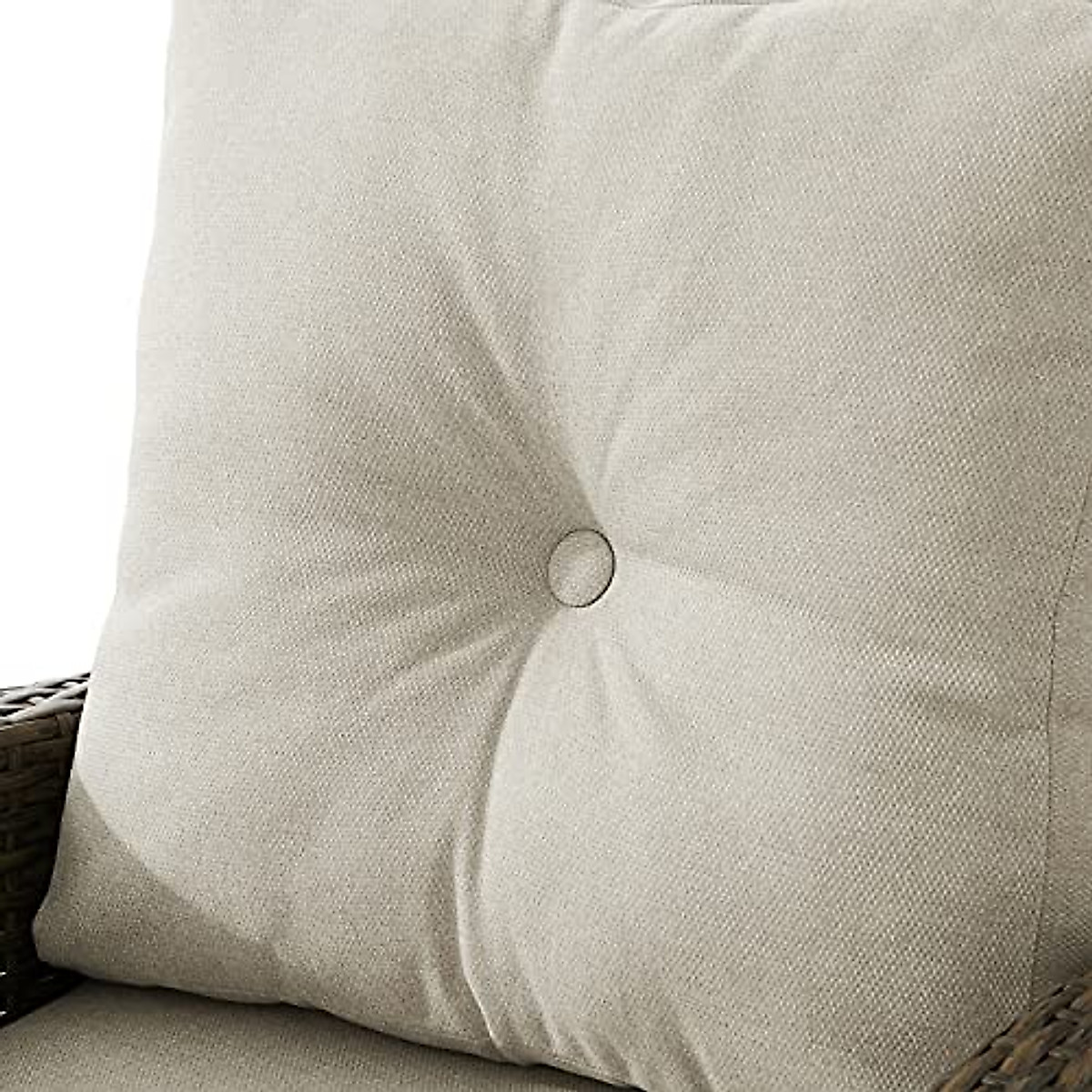 Crosley Furniture CO7160-LB Rockport Outdoor Wicker High Back Arm Chair, Light Brown