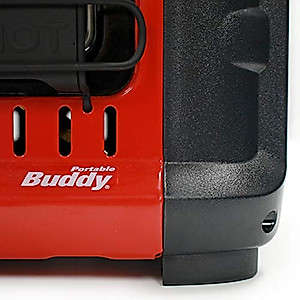 Mr. Heater F232000 MH9BX Buddy 4,000-9,000-BTU Indoor-Safe Portable Propane Radiant Heater, Red-Black