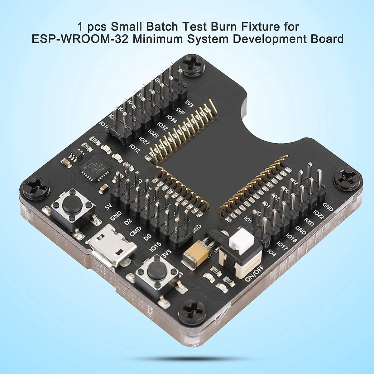 Oumefar ESP32 Development Board Module High Precision Test Burn Fixture Audio Development Board Module for ESP-WROOM-32 Minimum System