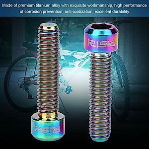 Vbestlife Disk Brake Bolts Hex Bolt 2Pcs M6 X 25mm Screw Bolts for Mountain Bike ycle Disc Brake Caliper
