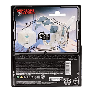 Dungeons & Dragons Dicelings White Dragon Collectible D&D Monster Dice Transforming Giant d20 Action Figures Role Playing Dice