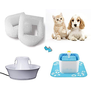 Camessy Qzbhct Foam Pre Filter fit for Drinkwell Stainless Steel 360, Lotus, Avalon, and Pagoda pet Dog and Cat Water Fountains (12 Pack)