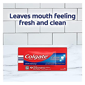 Colgate Cavity Protection Toothpaste, Single-Use Travel Size.15 oz. (Pack Of 25)