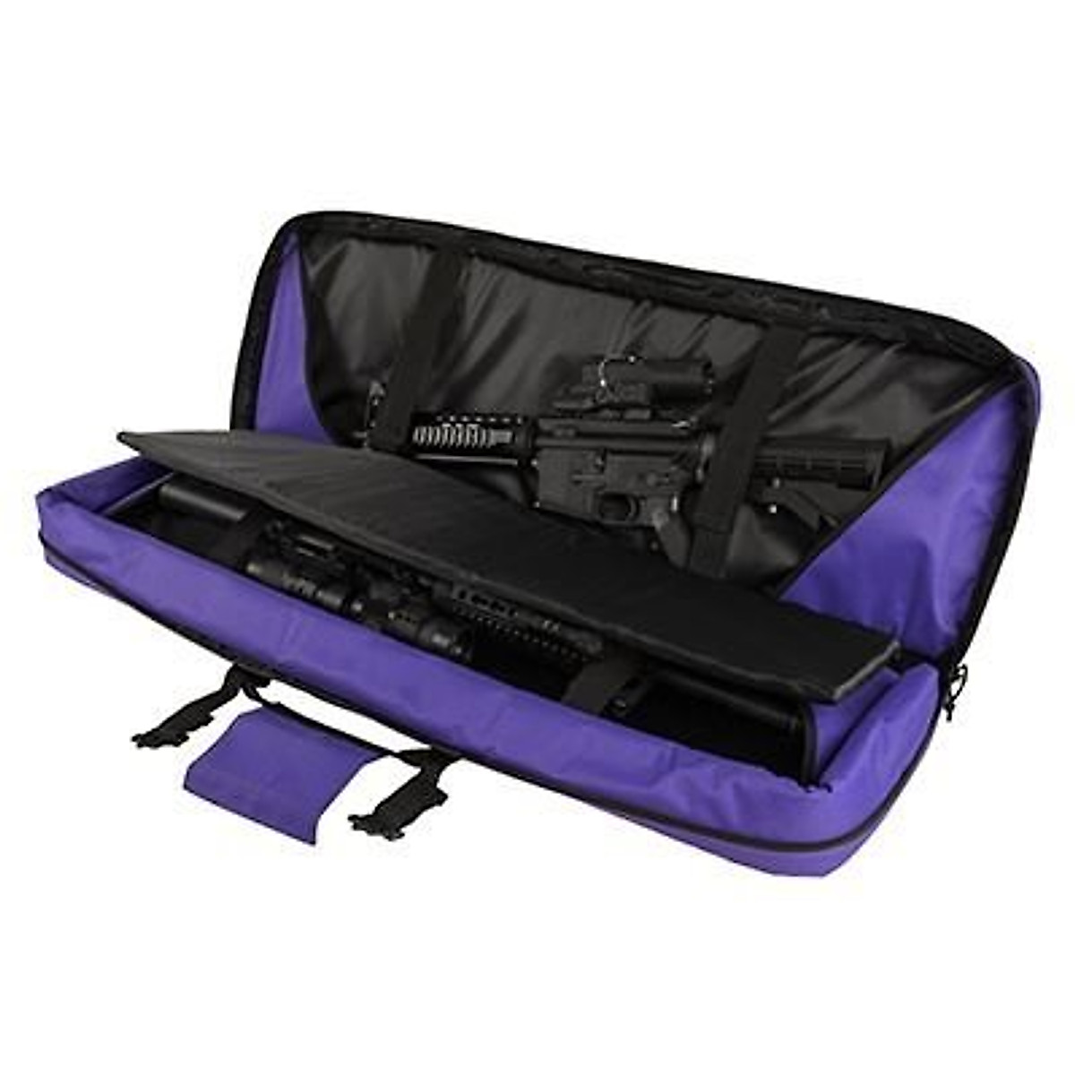 NC Star CVDC2946PR-36 NcStar, Double Carbine Case, Sizenameinternal, Black with Purple Tan, 36