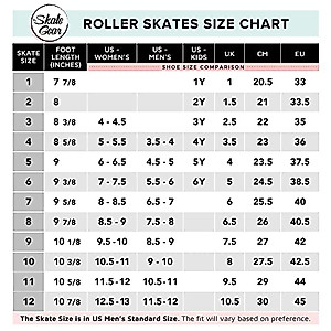 Skate Gear Retro Quad Roller Skates with Structured Boot (White, Women's 13 / Men's 12)