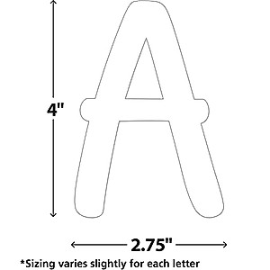 Teacher Created Resources White 4" Modern Classic Letters Combo Pack