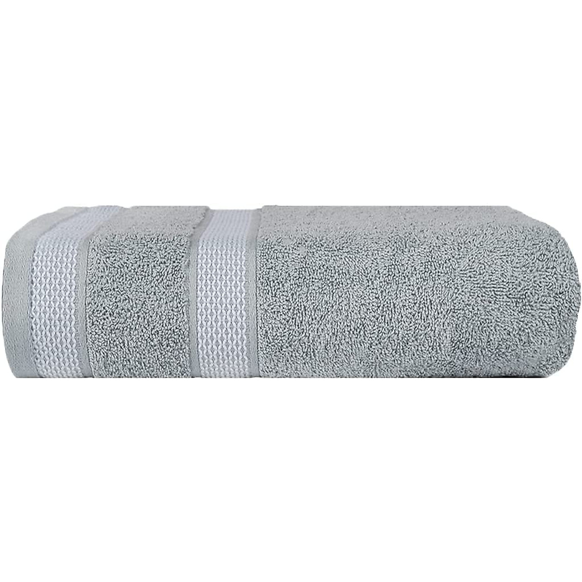 CASA COPENHAGEN Solitaire Mix 6 Pieces Towel Set- Navy Blue + Grey Violet, 600 GSM 2Bath Towel 2Hand Towel 2Washcloth, Designed in Denmark Made of Soft Egyptian Cotton for Bathroom, Kitchen & Shower