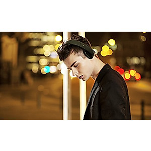 Kinivo URBN Premium Bluetooth Wireless Headphones - NFC Pairing, Powerful AptX HD Sound, Wireless Audio Streaming and Hands-Free Calling for Devices Like iPads, iPhones, Android (Midnight Black)