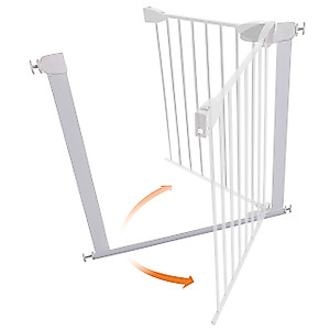 Dreambaby Boston Auto Close Gate with Ezy Check Indicator, White