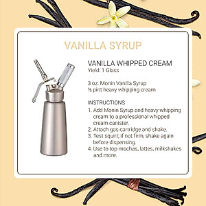 Monin - Vanilla Syrup, Versatile Flavor, Great for Coffee, Shakes, and Cocktails, Gluten-Free, Non-GMO (750 ml)