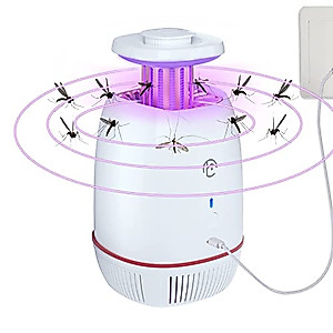 Diaotec Plug in Mosquito Zapper Lamp Indoor Use Electric Bug Zapper Fly Insects Trap with UV Light Attractant