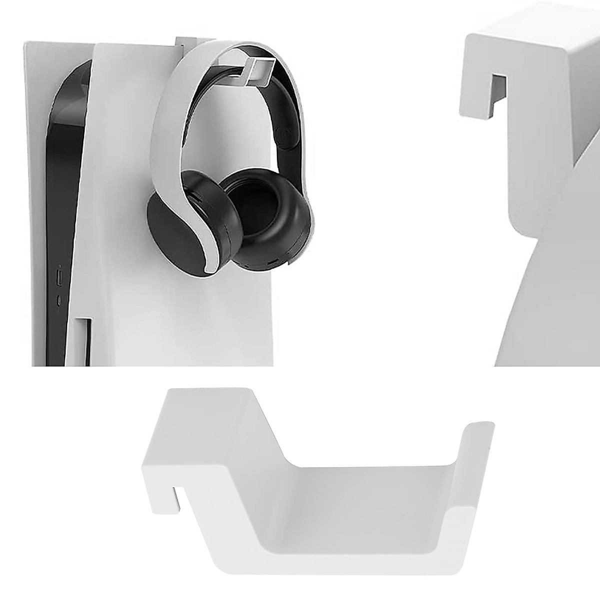 Headphone Holder for PS5, Headphone Stand Hanger Headset Hook Shelving Stand for Game Console