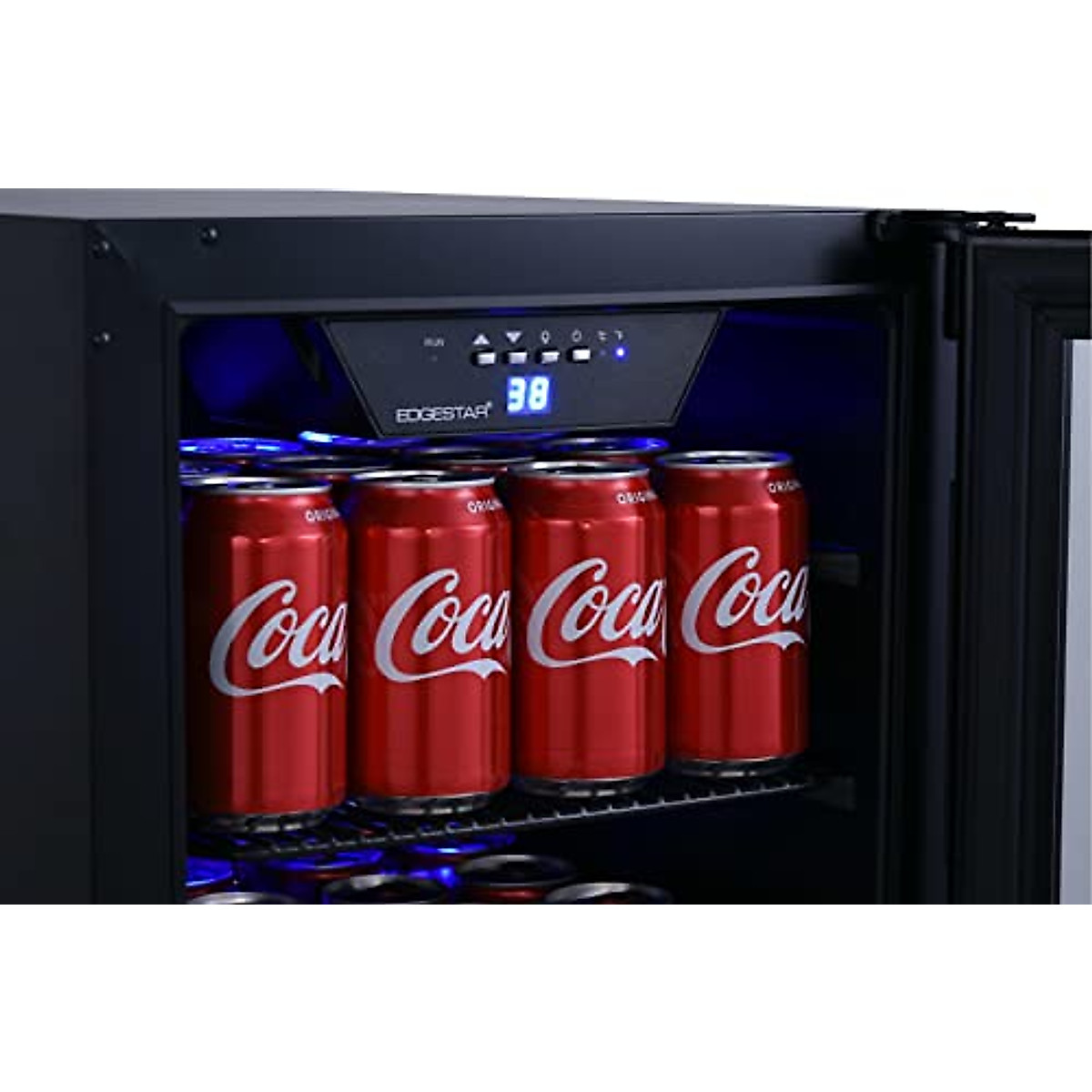EdgeStar BBR901BL 15 Inch Wide 80 Can Built-In Beverage Center with Slim Design