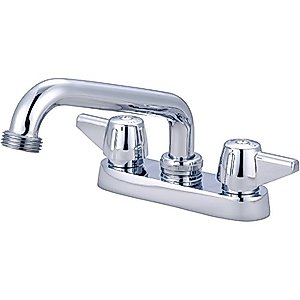 Central Brass 0084-H Two Handle Cast Brass Bar/Laundry Faucet in Chrome