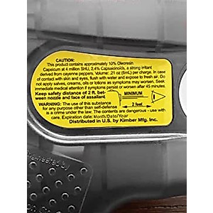 Kimber Self Defense Less-Lethal PepperBlaster II; Pepper Spray Gun (Set 3,Gray)